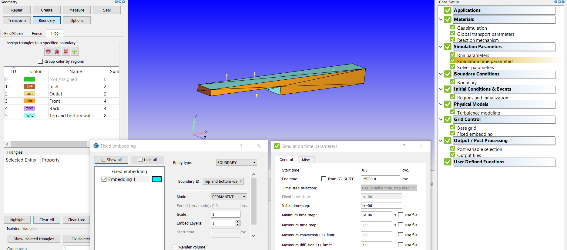 Simulation Of Flow Through A Backward Facing Step Using Converge Cfd