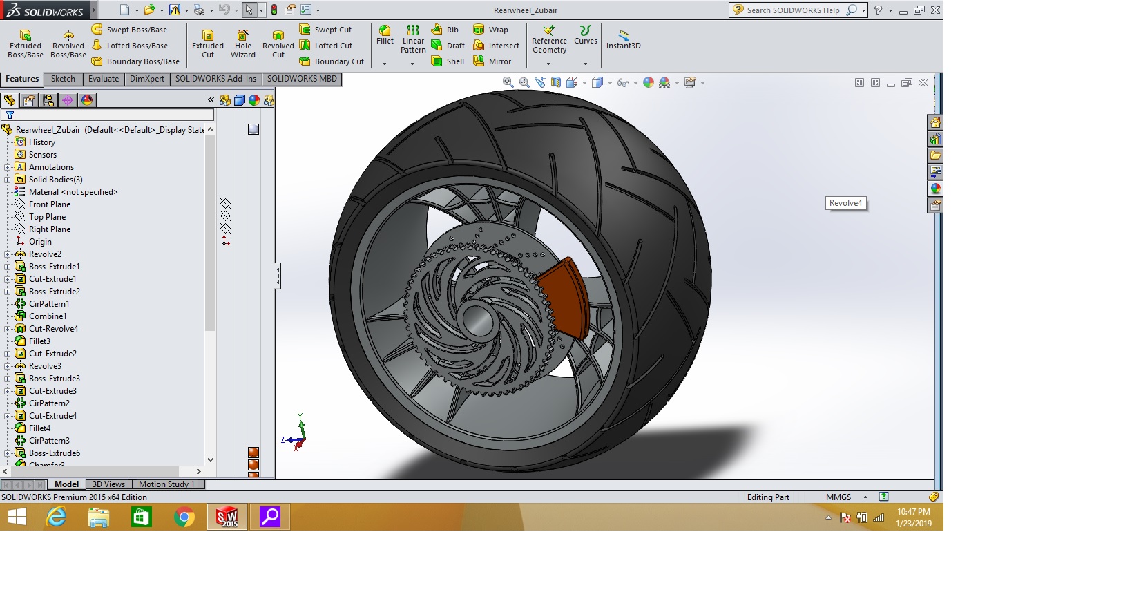 Understanding The Utility Of Projected Curves Feature And Revolved Cut