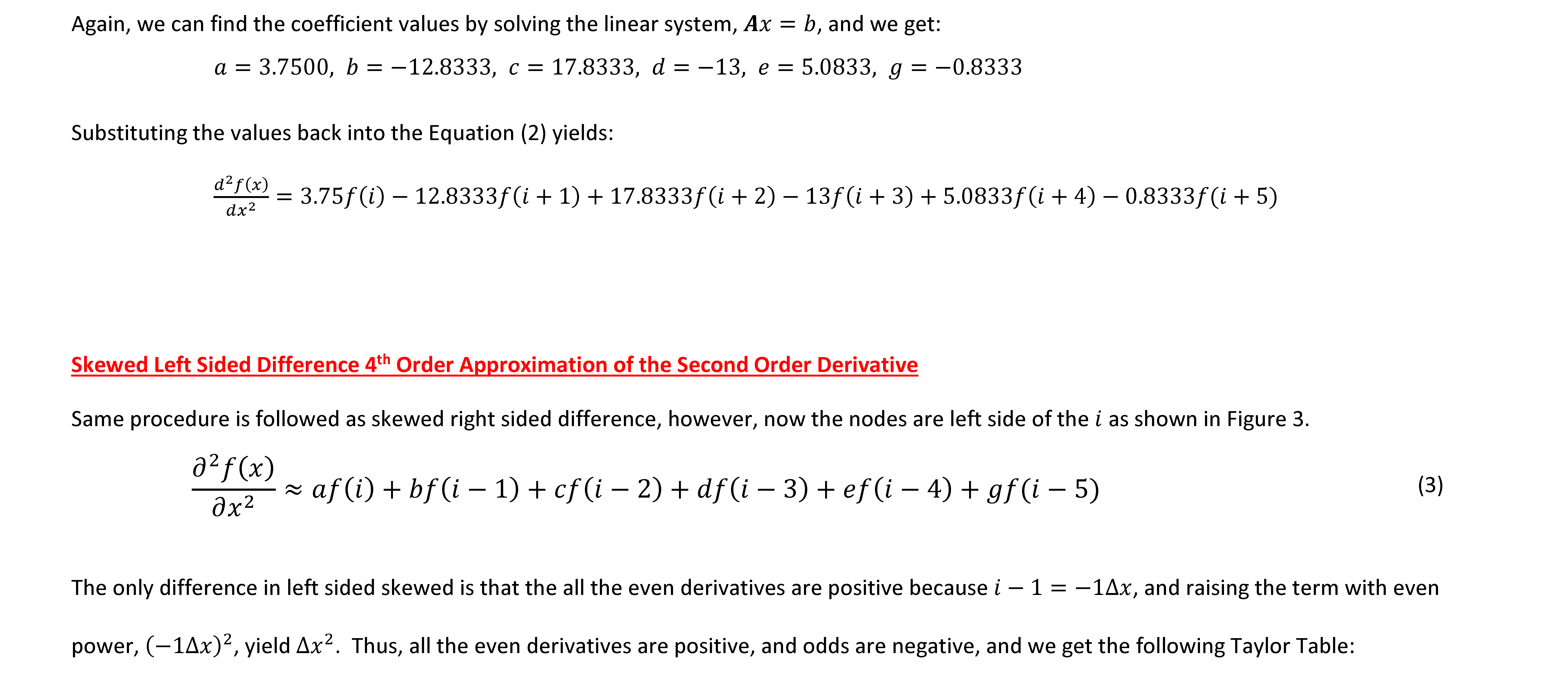 Fourth Order Approximation Of The Second Derivative Projects Skill Lync