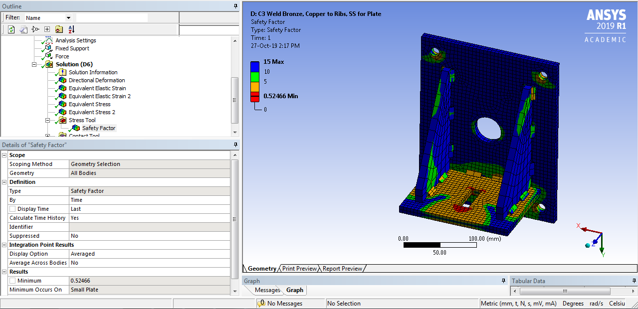 Strength Analysis of Weld Joints using ANSYS Workbench - Projects - Skill-Lync
